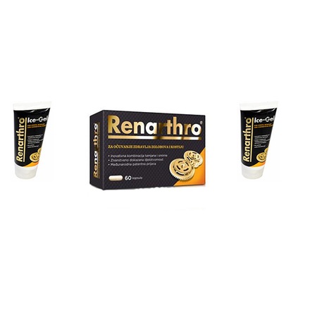 Pachet pentru sistemul osos Renarthro 60 cps+ 2 Geluri 150 ml - eMAG.ro