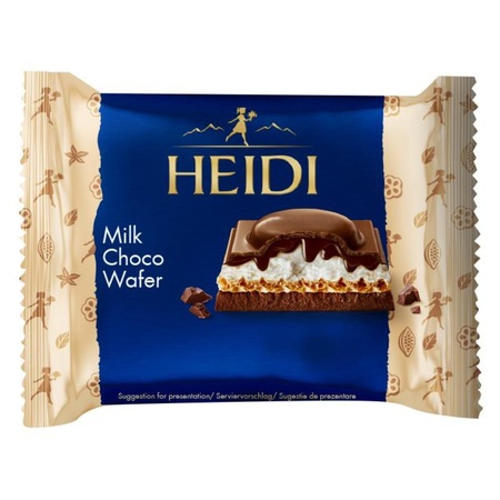 Pachet 2x Ciocolata Heidi Milk choco wafer 55gr - eMAG.ro