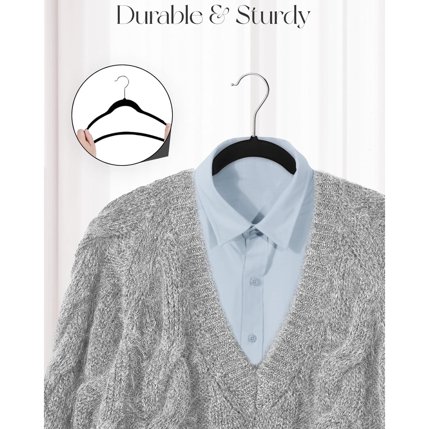 Umerase catifea Bogadini ultra-rezistente, 20 bucati, antialunecare ...