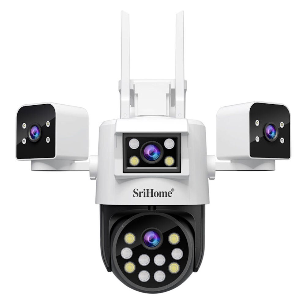 Camera Supraveghere WiFi 4x2MP PTZ Quad-Lens – SriHome SH066 - eMAG.ro
