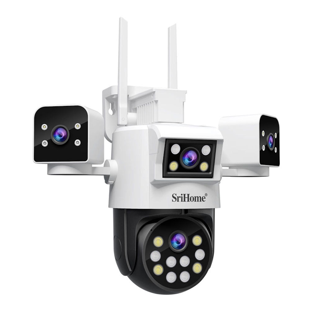 Camera Supraveghere WiFi 4x2MP PTZ Quad-Lens – SriHome SH066 - eMAG.ro