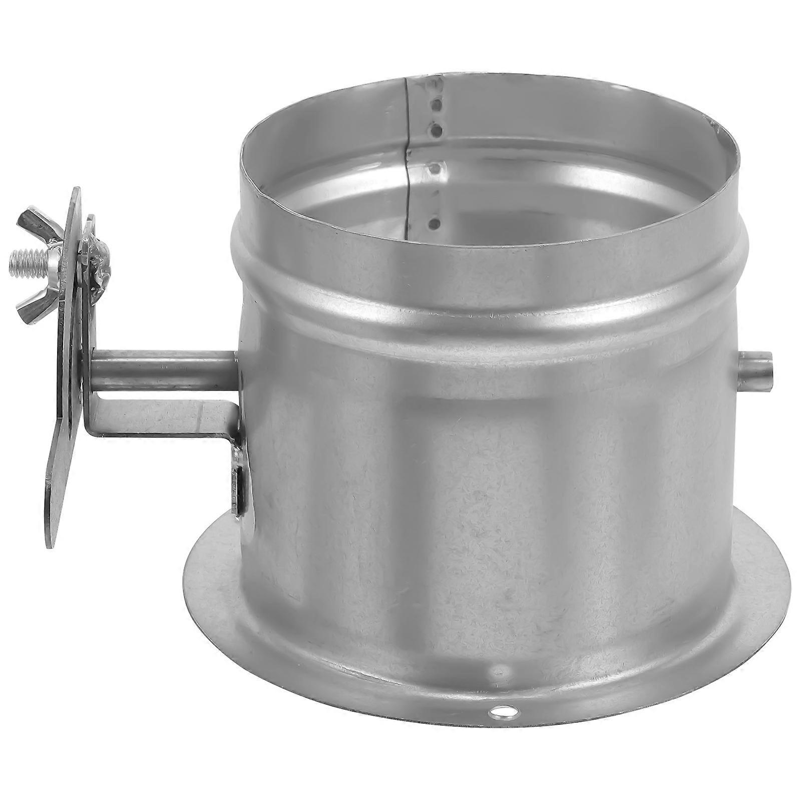 Capac de evacuare din inox pentru cuptor, 100mm, cu ventil reglabil ...