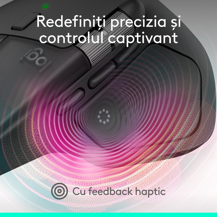 Mouse Wireless Logitech MX Master 4, Silent, USB, BT, Graphite - eMAG.ro
