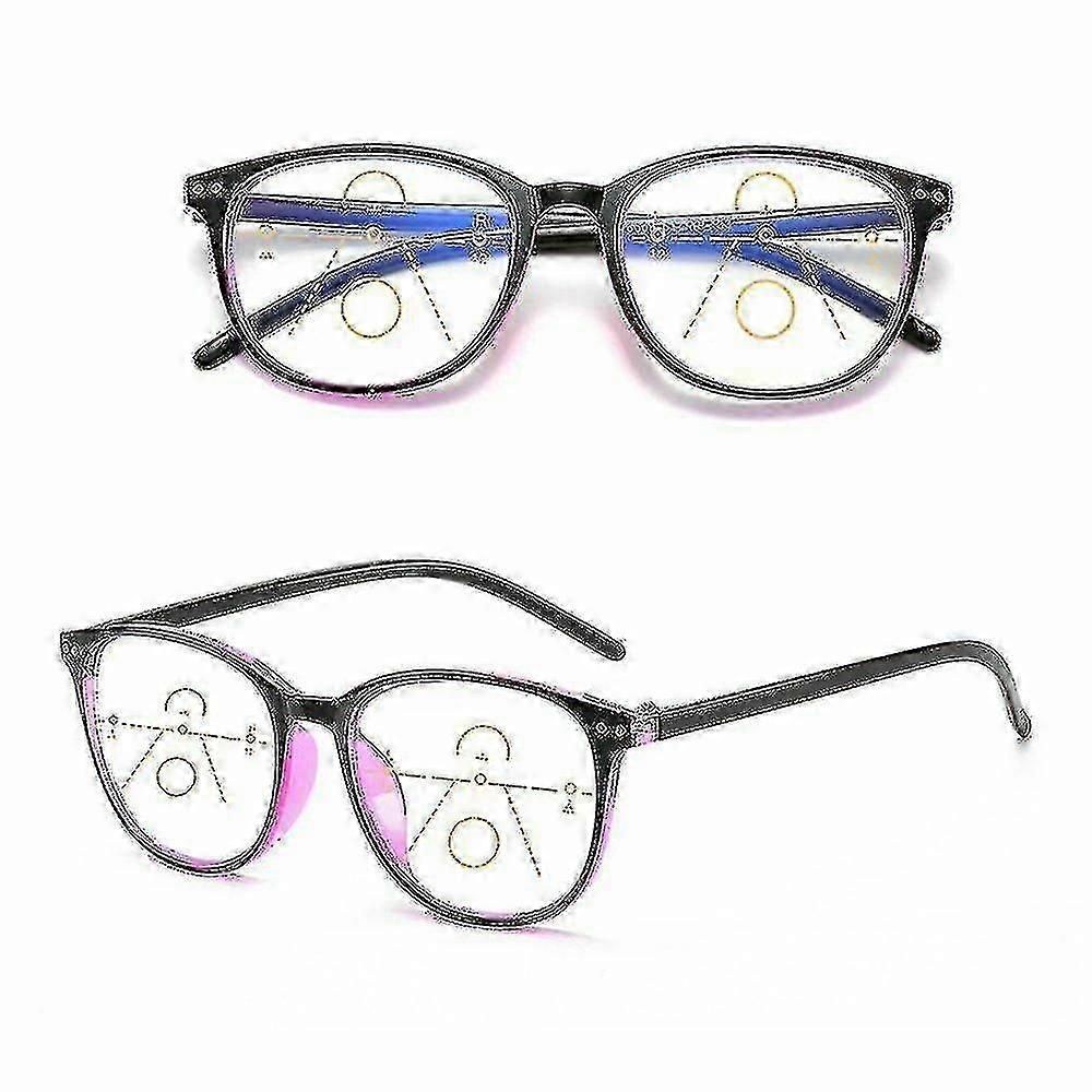Ochelari progresivi multifocali, negru-rosu, 1.0x-4.0x, 137x52x42mm ...