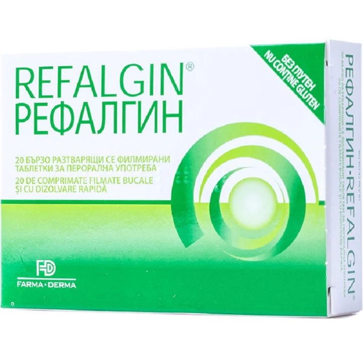 Refalgin, 20 comprimate, Farma-Derma - eMAG.ro