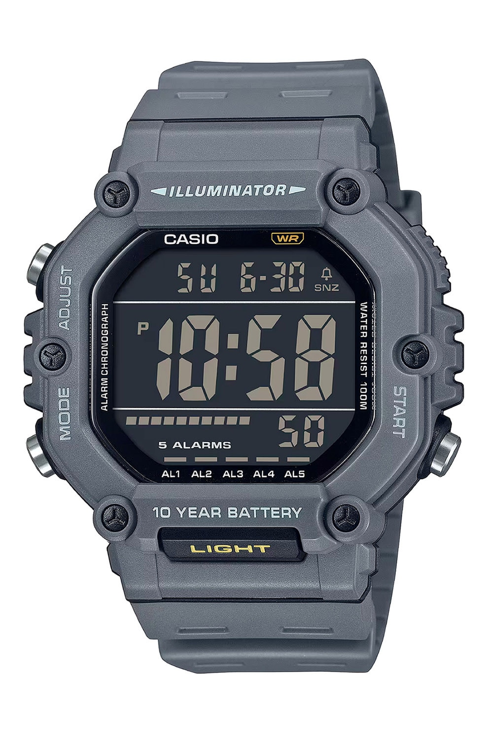 Casio, Ceas digital cronograf Timeless, Gri - eMAG.ro