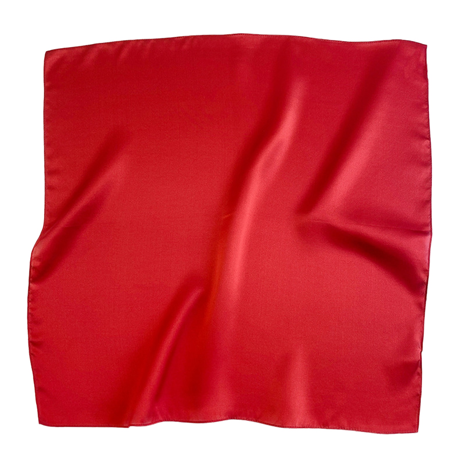 Esarfa patrata RDWESZOD, rosie, 70x70cm, material satin - eMAG.ro