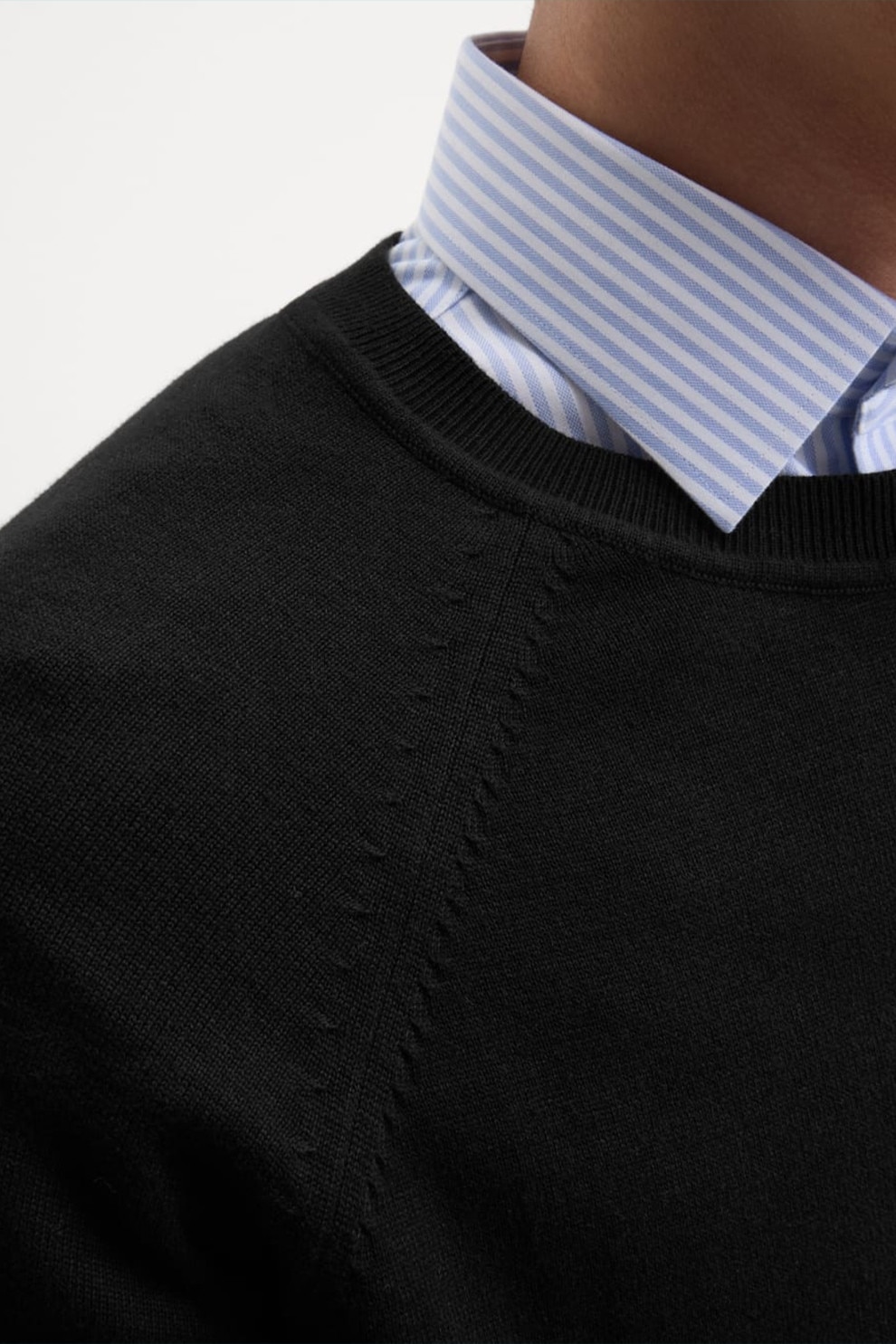 Marks & Spencer, Pulover din bumbac cu maneci raglan, Negru, 2XL - eMAG.ro