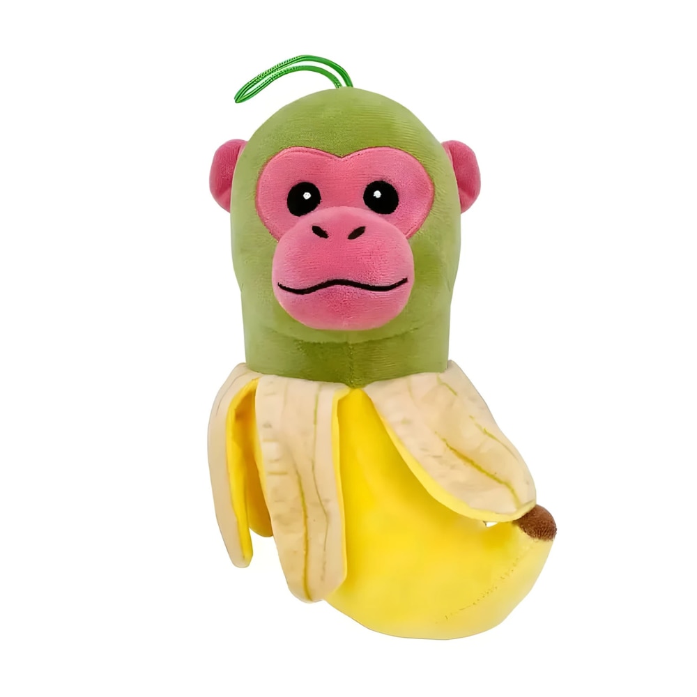 Jucarie de plus Banana Maimuta, 30 cm, Italian Brainrot, Galben/Verde ...
