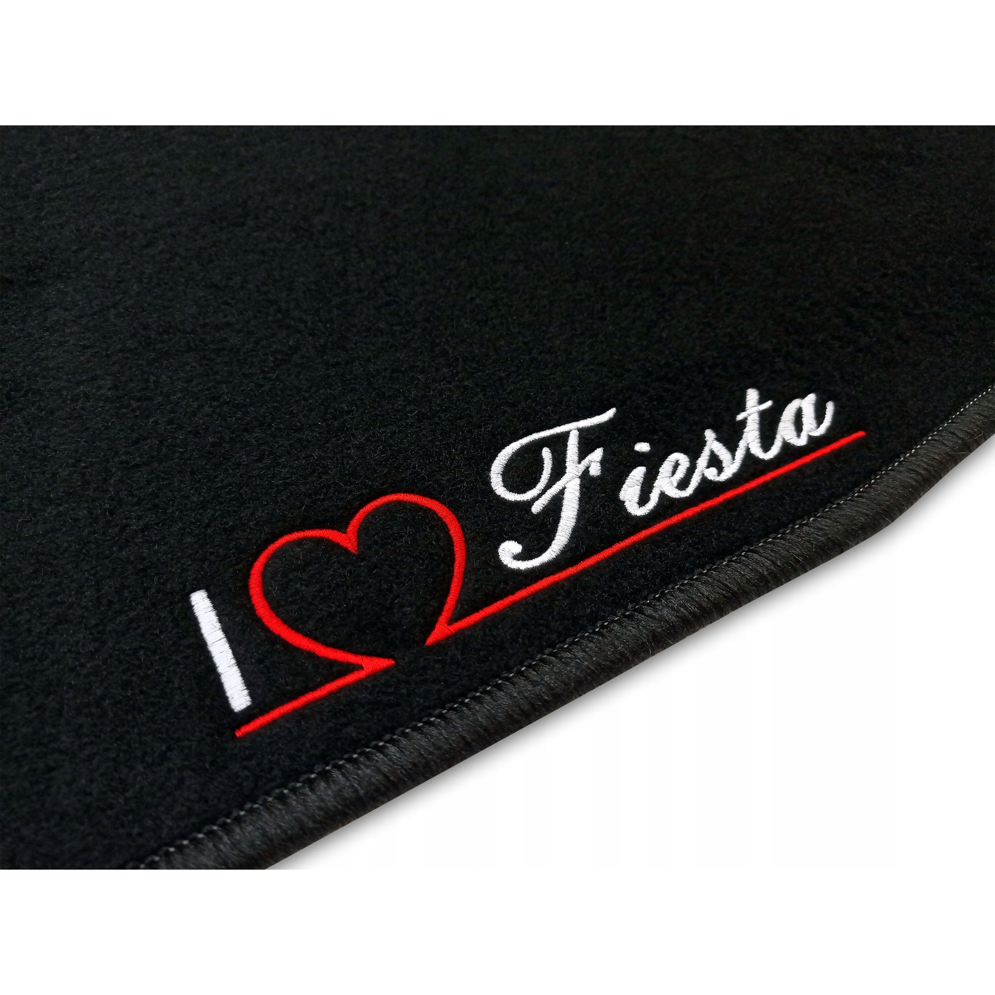 Lasota autószőnyegek Ford Fiesta MK7 (2008-2011) modellekhez, 2x I love ...