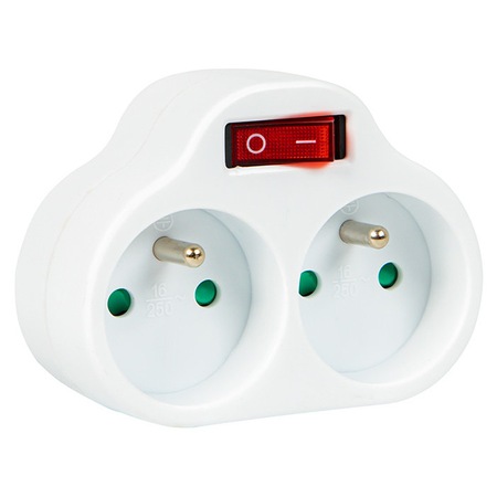 Priza dubla, BLOW, 220-240V, 16A, alb - eMAG.ro