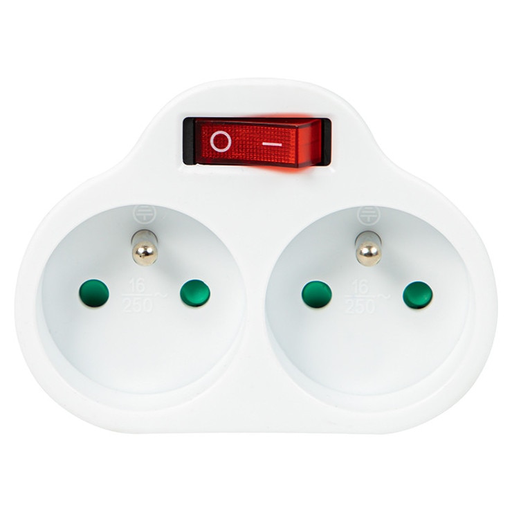 Priza dubla, BLOW, 220-240V, 16A, alb - eMAG.ro