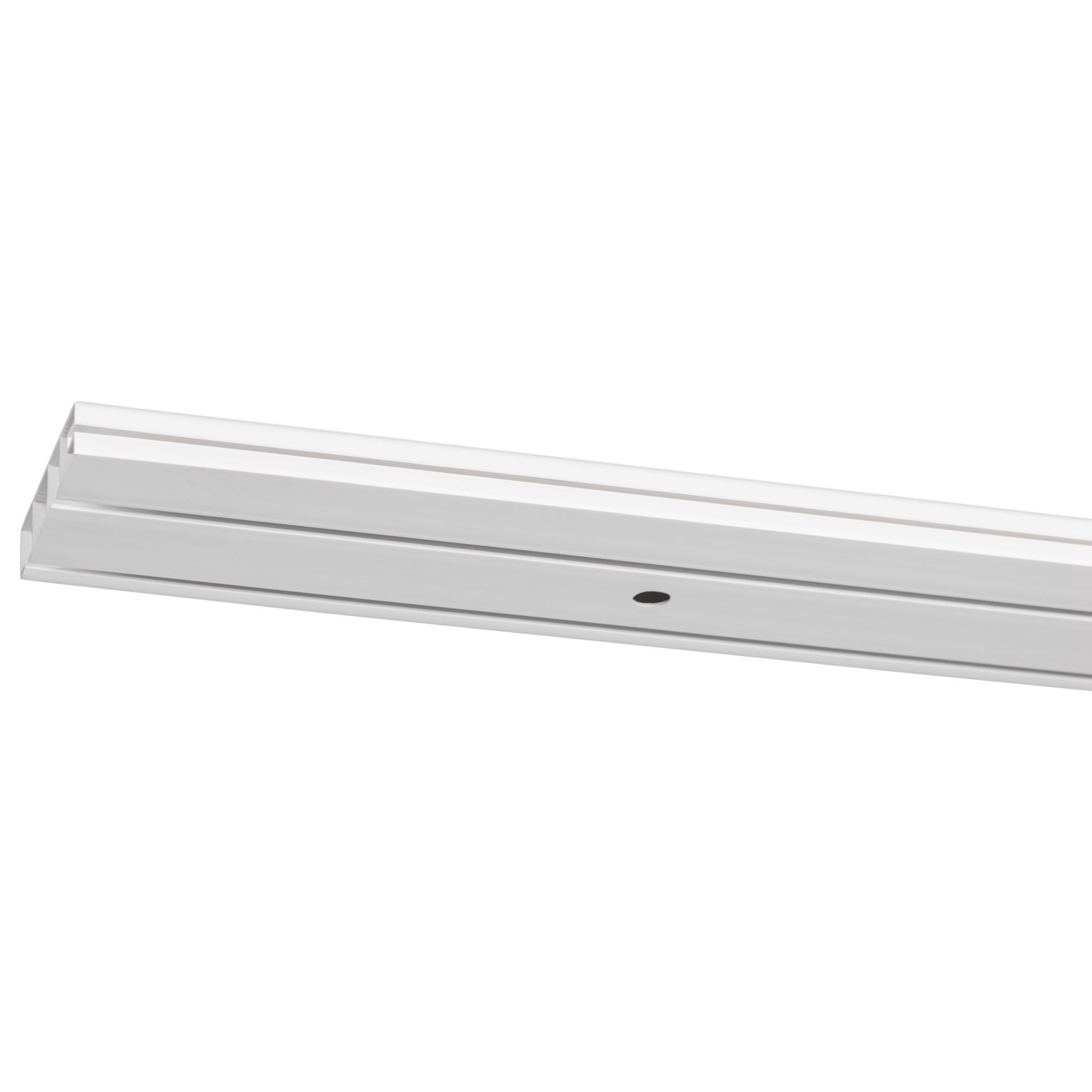 Set sina de tavan BOJANEK, PVC alb, 400 cm, 2 canale, cleme rotative ...