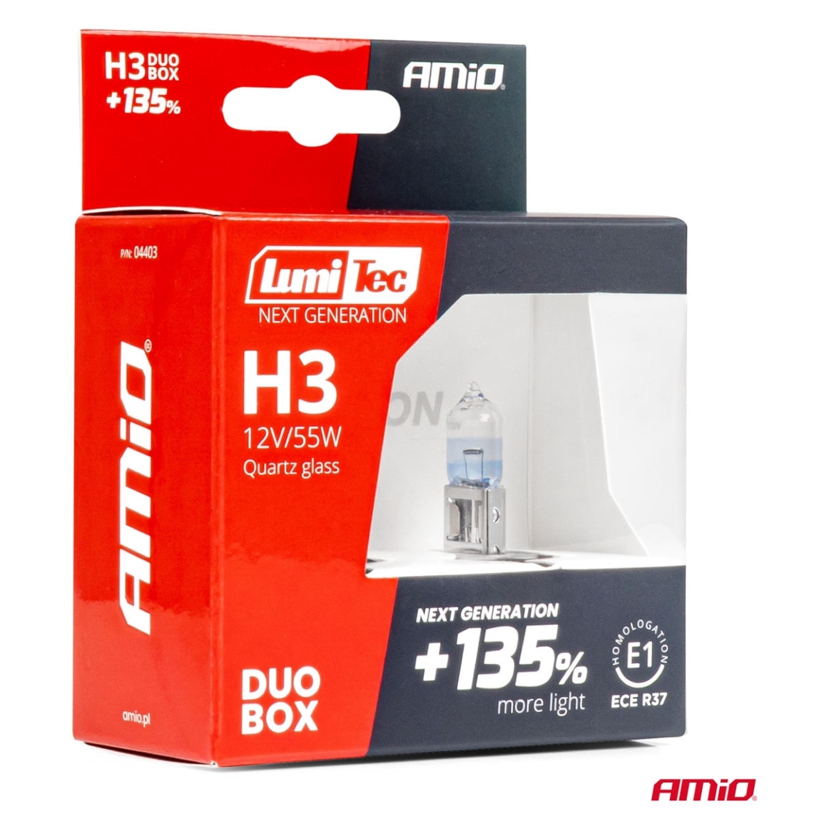 Halogén H3 izzók 12V 55W LumiTec NEXT GENERATION 2 darabos készlet +135 ...