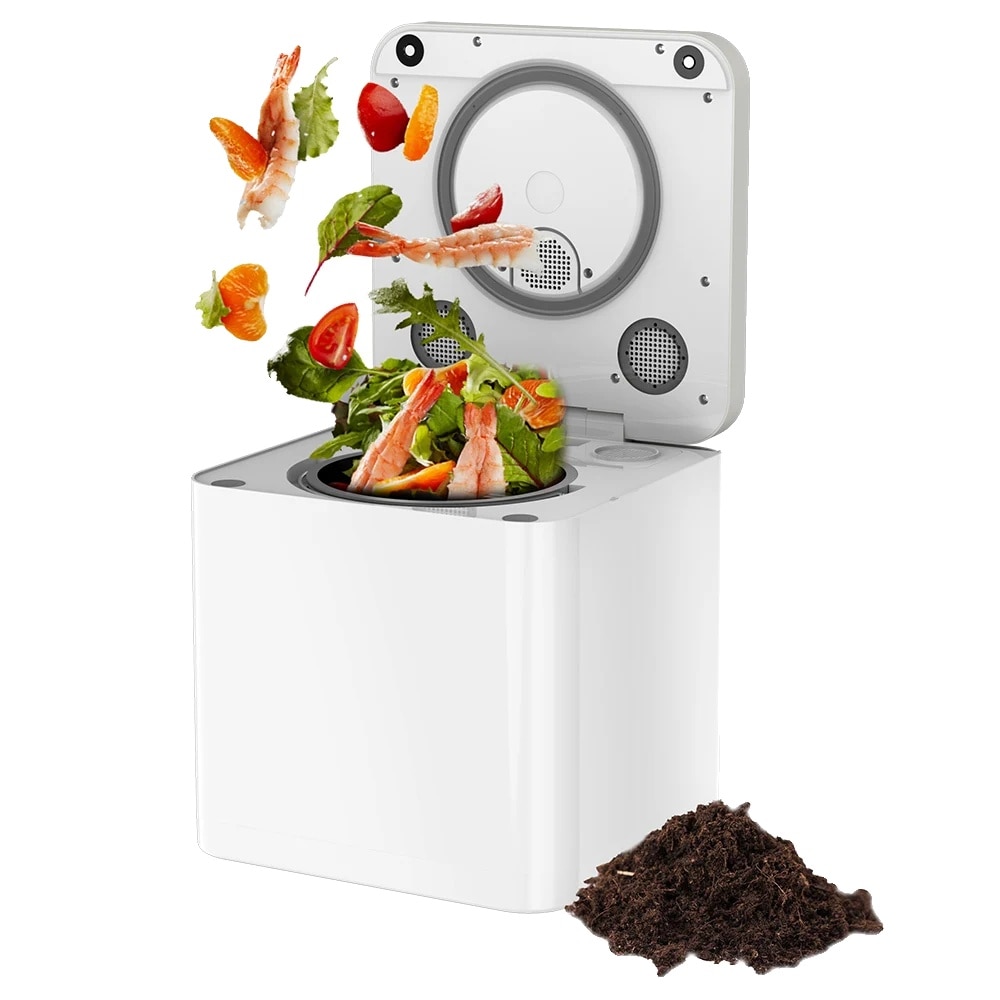 Compostor de bucatarie, 3.3L, moduri duale de compostare, design ...