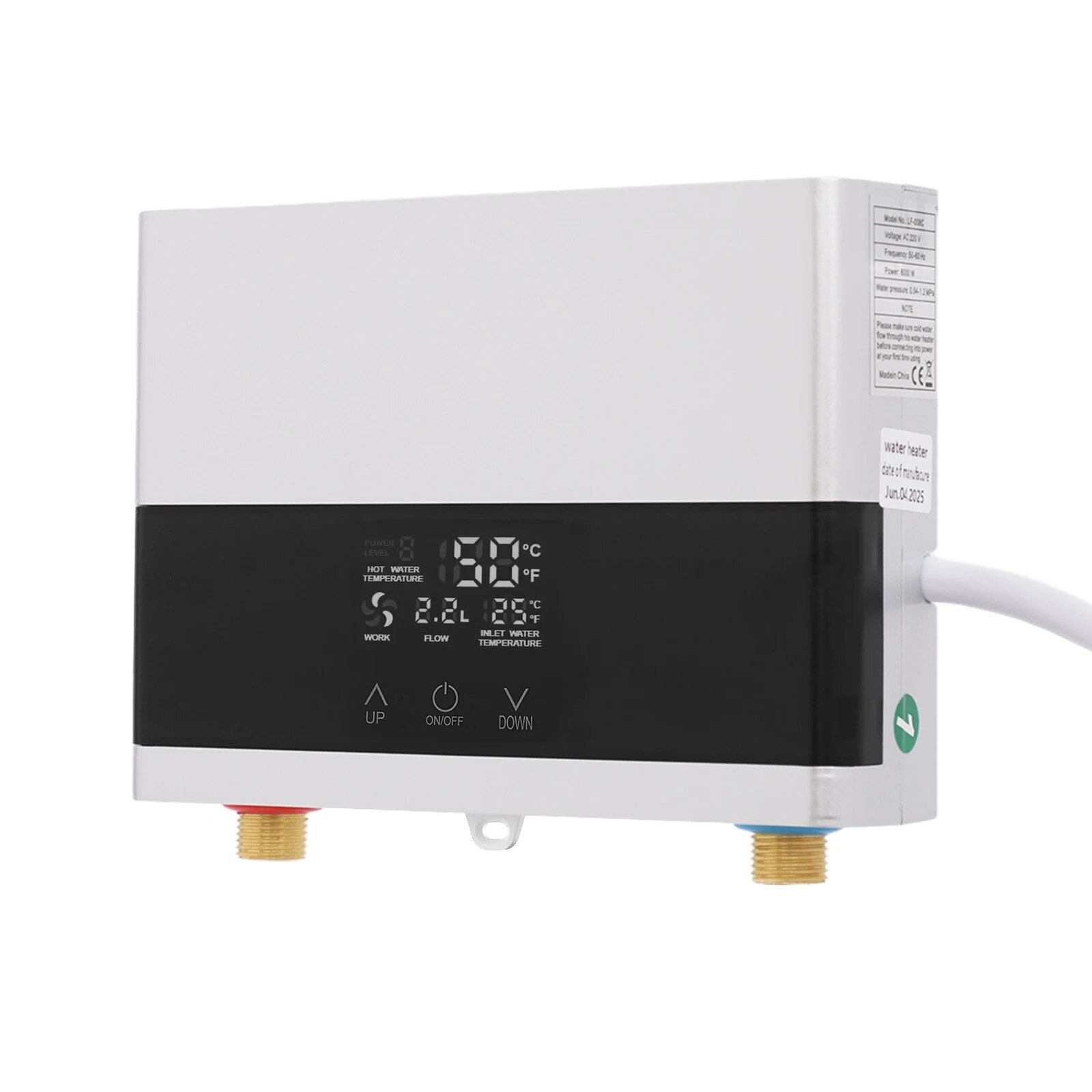 Incalzitor instant de apa electric, design fara rezervor, argintiu ...