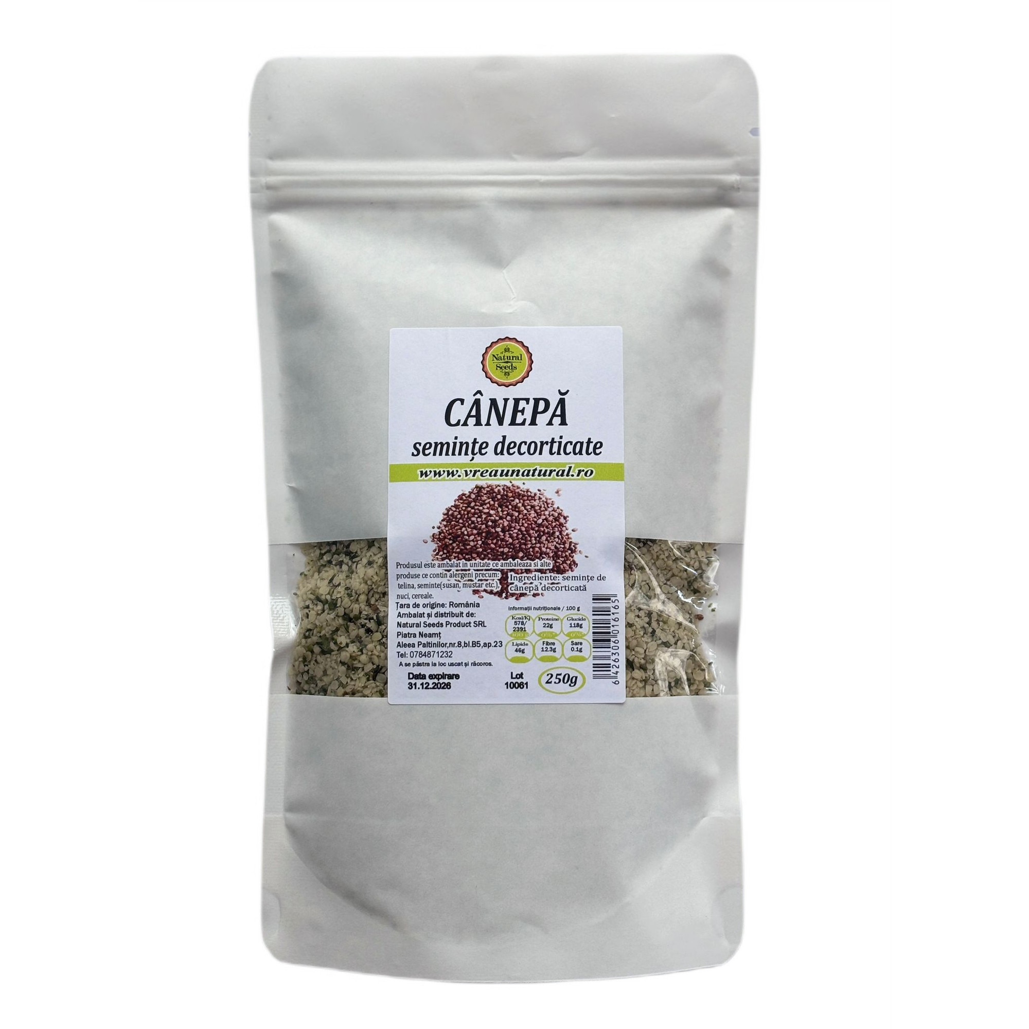 Canepa seminte decorticate 250g - eMAG.ro