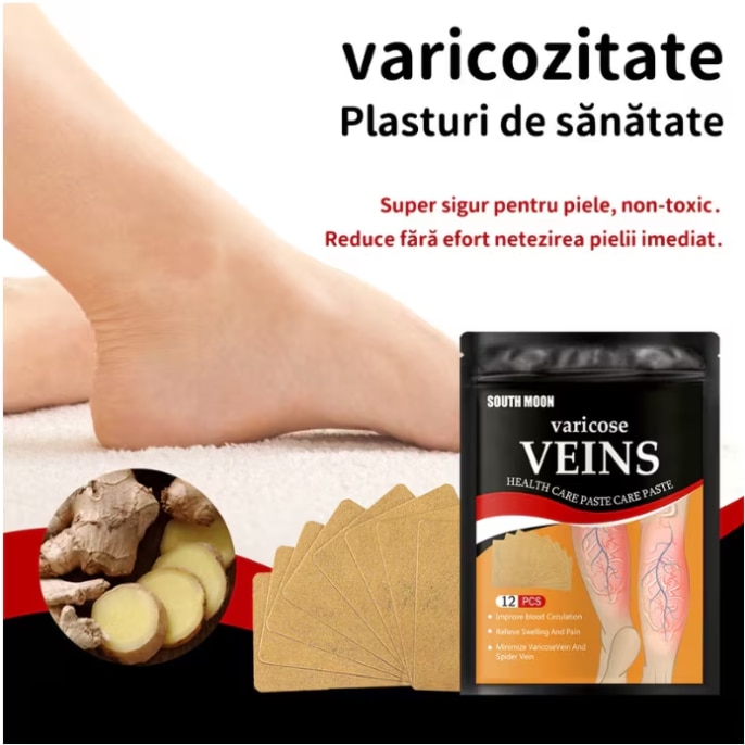 10 x Seturi 12 plasturi pentru varice, Extract de plante - eMAG.ro