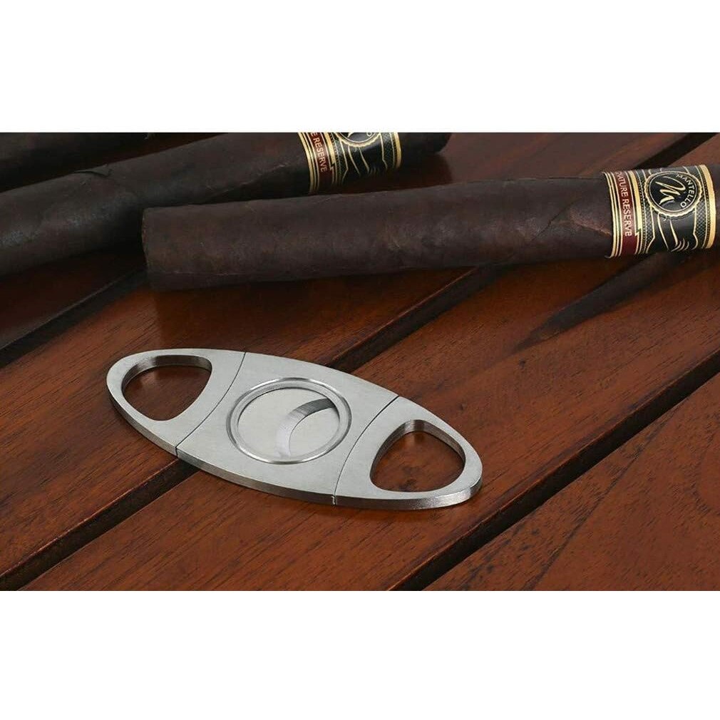 Set foarfeca dublu lame TodyJeyHo, inox, pentru trabucuri, tăiere ...