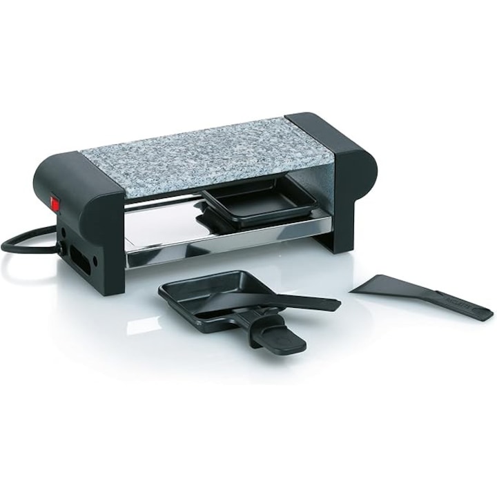Masa electrică pentru raclette Kela Splugen, 2 persoane, granit negru ...