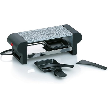 Masa electrică pentru raclette Kela Splugen, 2 persoane, granit negru ...