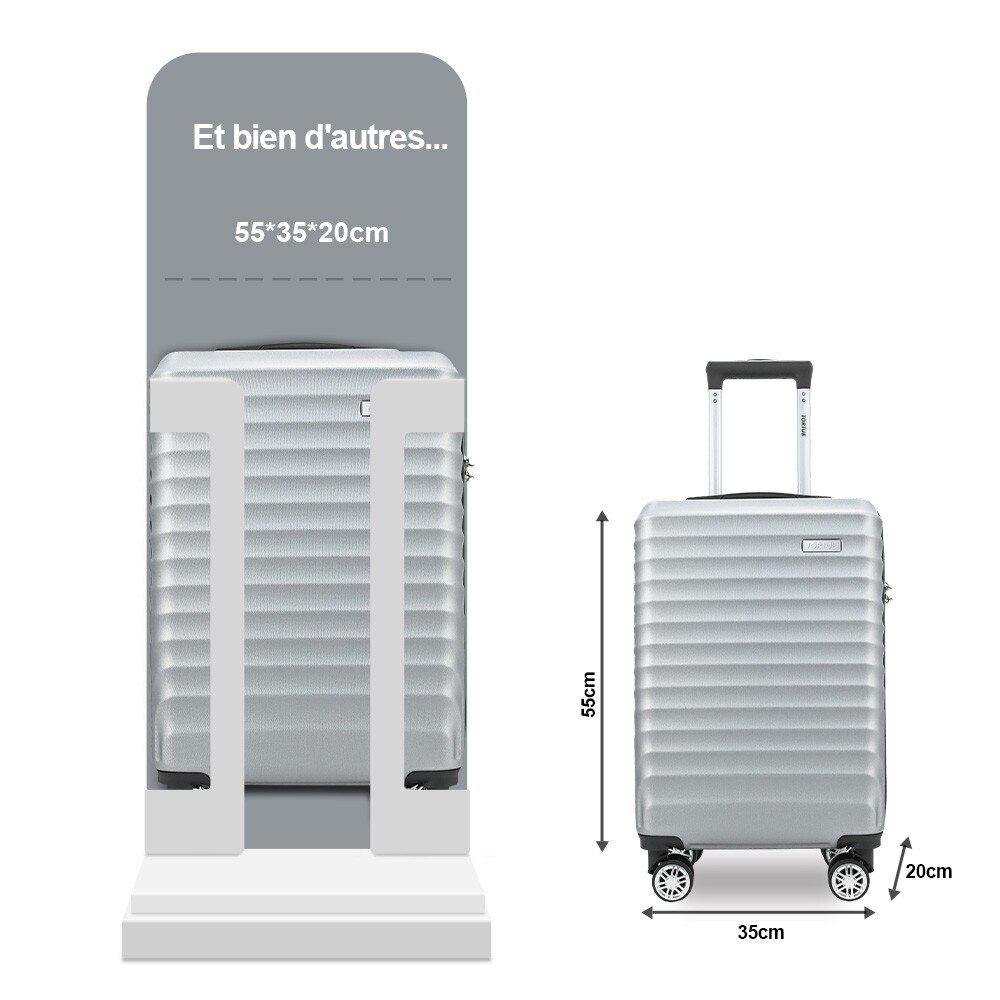 TORTUE trolere cabina, 55x35x20cm, Valiza de mana, Maner telescopic ...