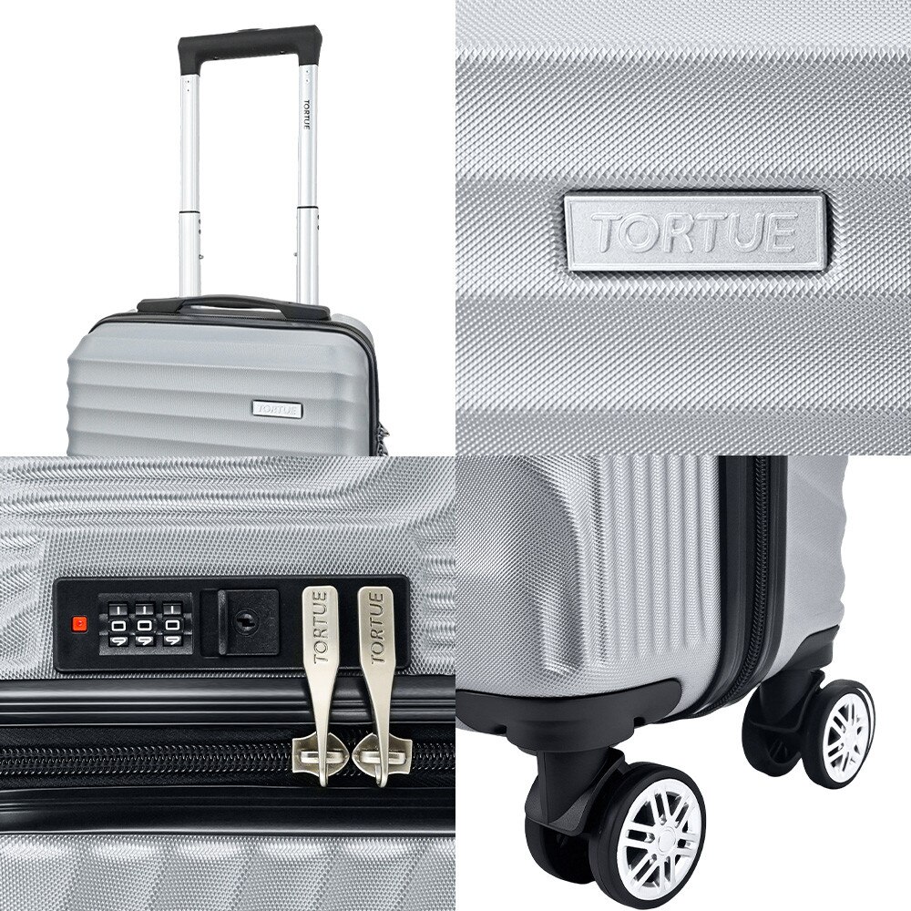 TORTUE trolere cabina, 55x35x20cm, Valiza de mana, Maner telescopic ...