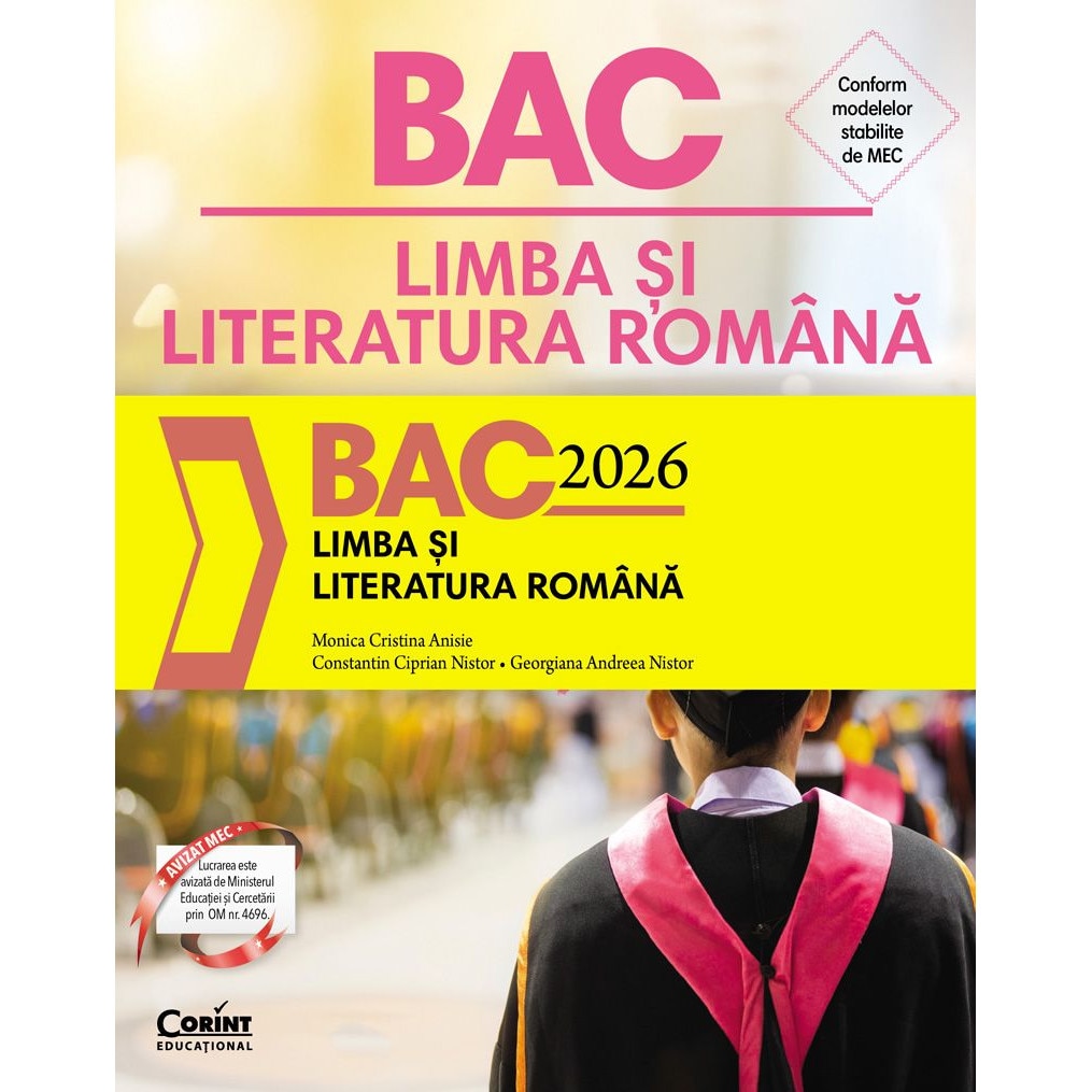 Bac 2026 limba si literatura romana, Monica Cristina Anisie, Constantin ...
