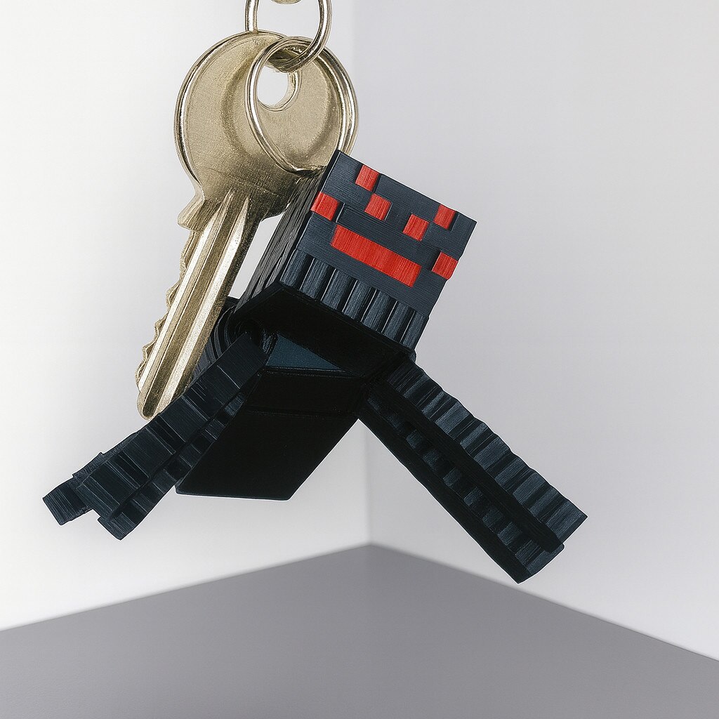 Breloc Minecraft Spider / Paianjen, cu picioruse mobile, pentru ...