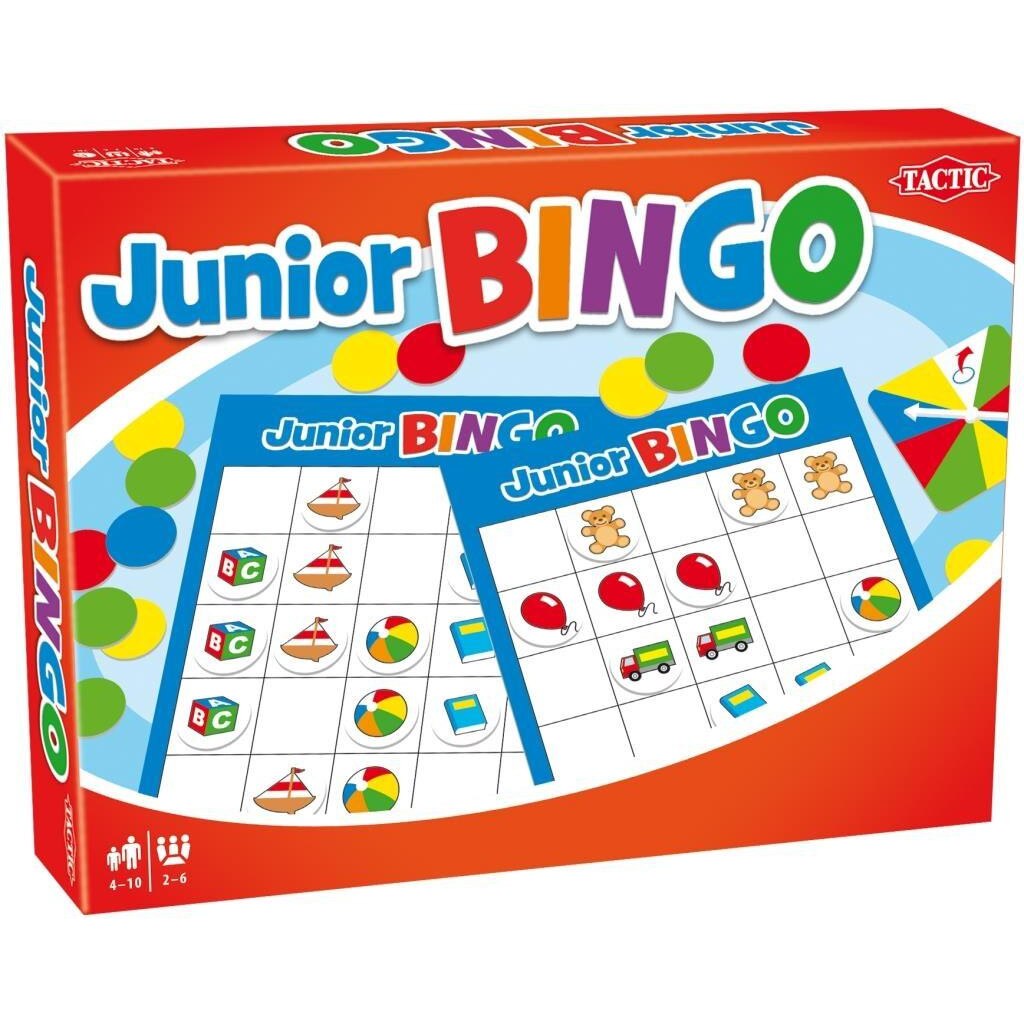 Joc de societate, Tactic, Junior Bingo, set 6 planse, 1 ruleta, 100 ...