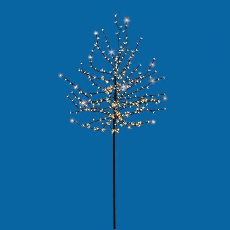 Pom luminos 2m, 320 LED-uri alb cald, exterior, cu flori de cires, Home ...