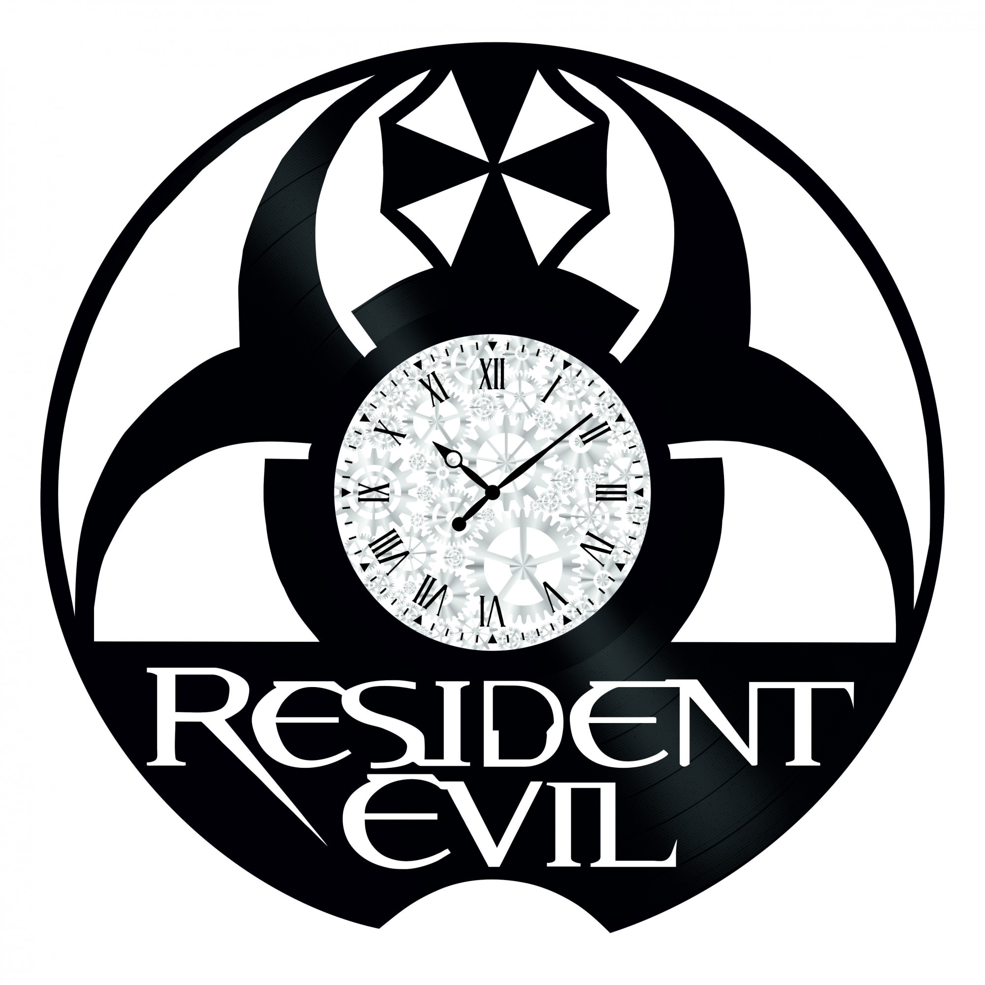 Ceas de perete Vintage din Vinyl - Revival Vinyl Wall Clock Resident ...
