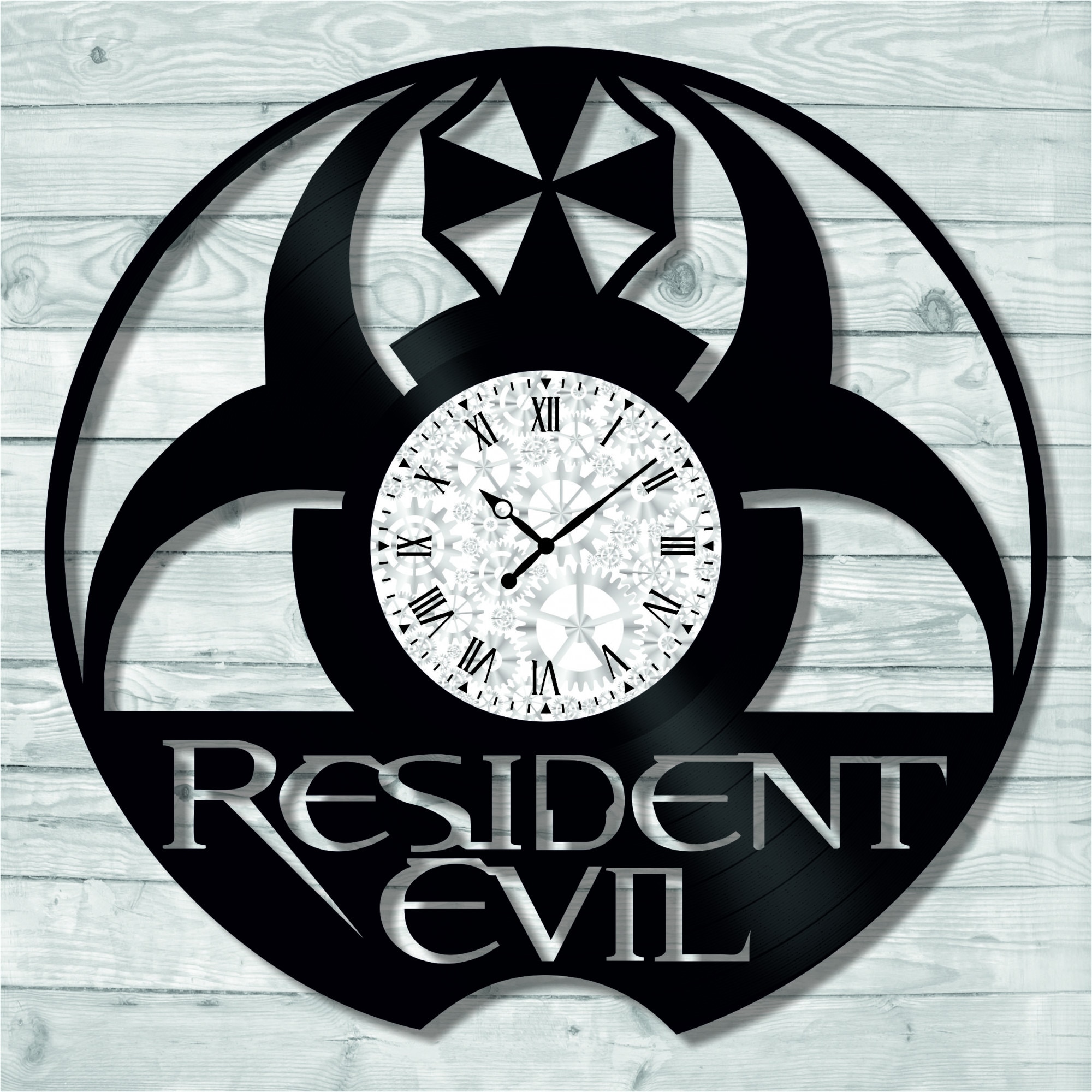 Ceas de perete Vintage din Vinyl - Revival Vinyl Wall Clock Resident ...