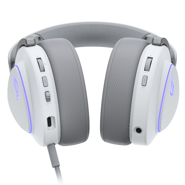 Casti Gaming Wireless ASUS ROG DELTA II, Jack 3.5mm, BT si Wi-Fi 2.4 ...
