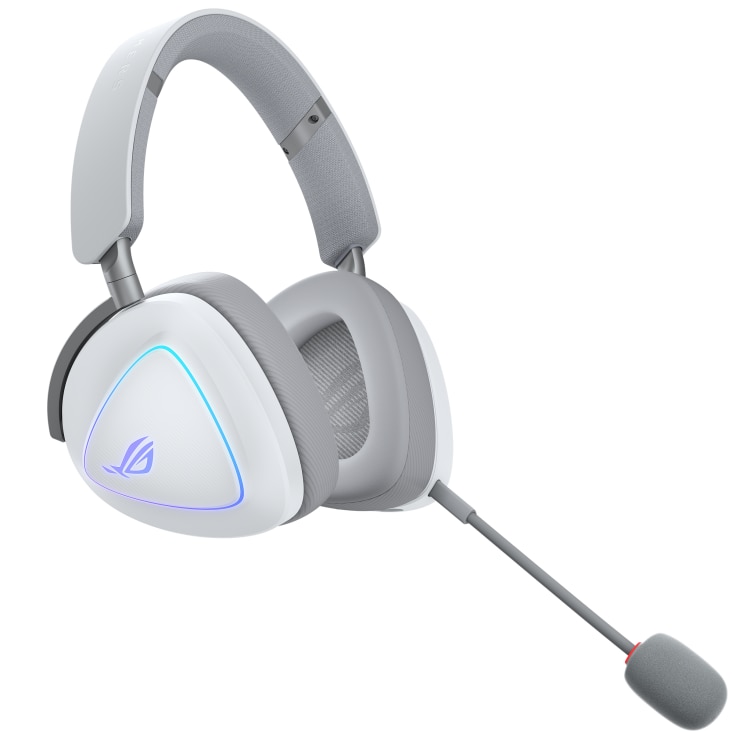 Casti Gaming Wireless ASUS ROG DELTA II, Jack 3.5mm, BT si Wi-Fi 2.4 ...