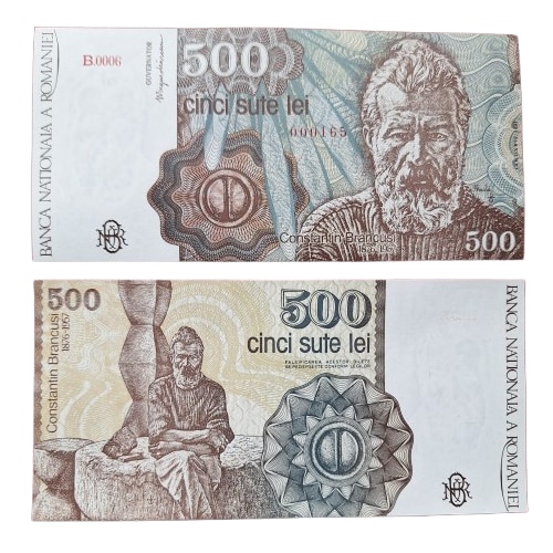 Bancnota Romania 500 lei Ianuarie 1991, necirculata, Constantin ...