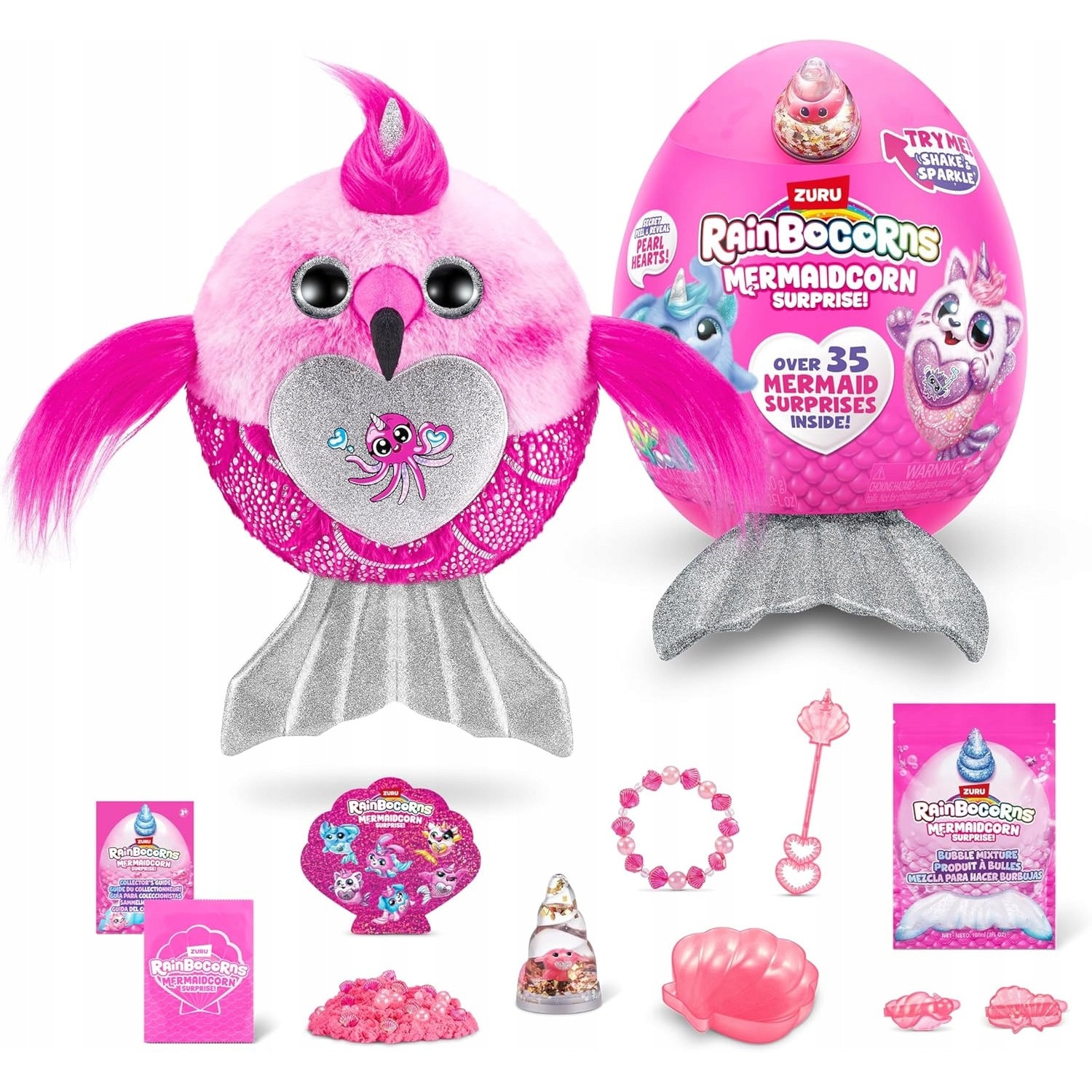 Rainbocorns, plus moale, multicolor, set complet de accesorii - eMAG.ro