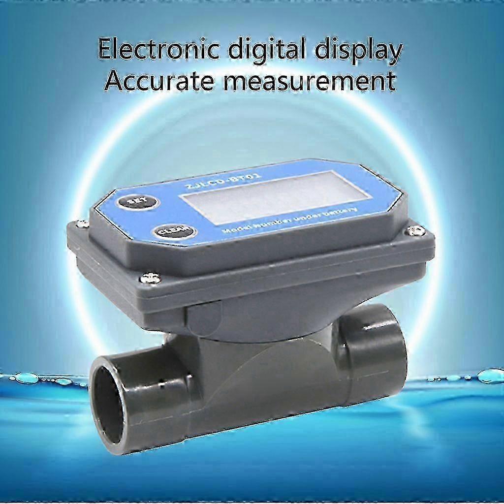 Debitmetru de apa, digital DN15-DN80, PVC, display LCD, 20-3000L/min ...