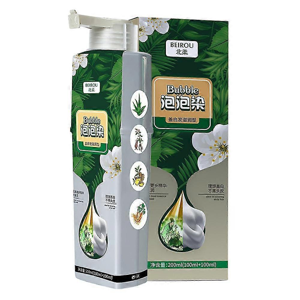 Vopsea de par cu extracte vegetale, Bubble Hair Dye, nuanta vin rosu ...