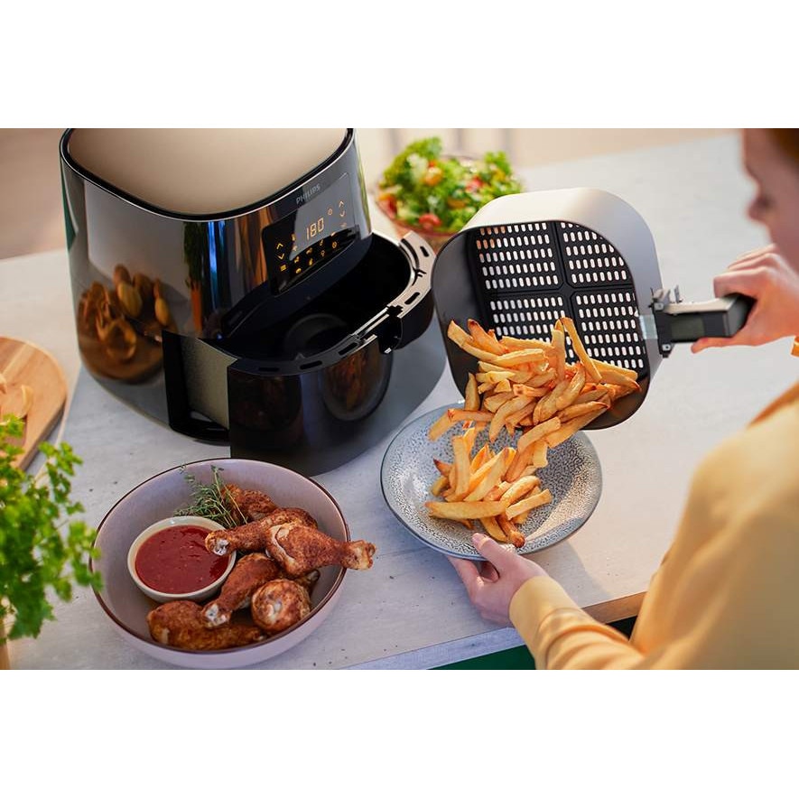 Friteuza Philips Airfryer Essential 2000W, 6.2L, 90% mai putin ulei ...