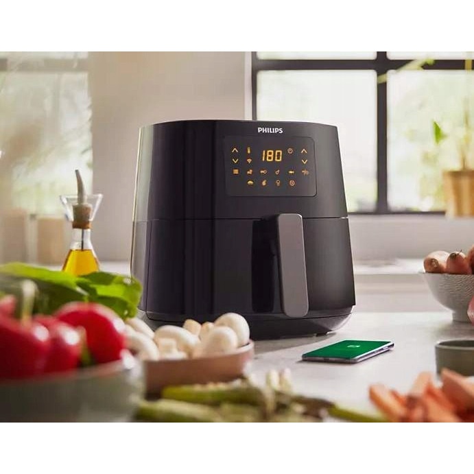 Friteuza Philips Airfryer Essential 2000W, 6.2L, 90% mai putin ulei ...