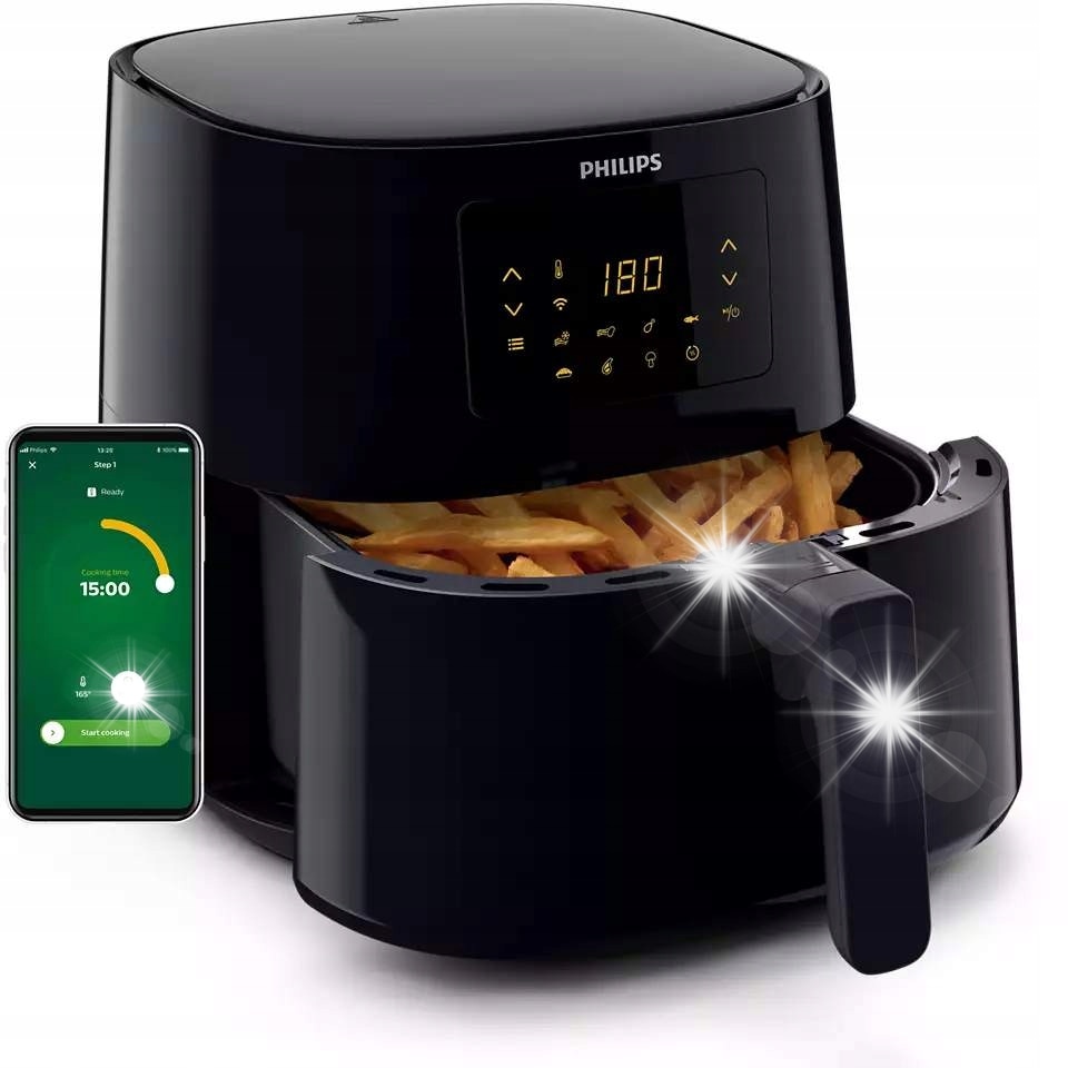 Friteuza Philips Airfryer Essential 2000W, 6.2L, 90% mai putin ulei ...