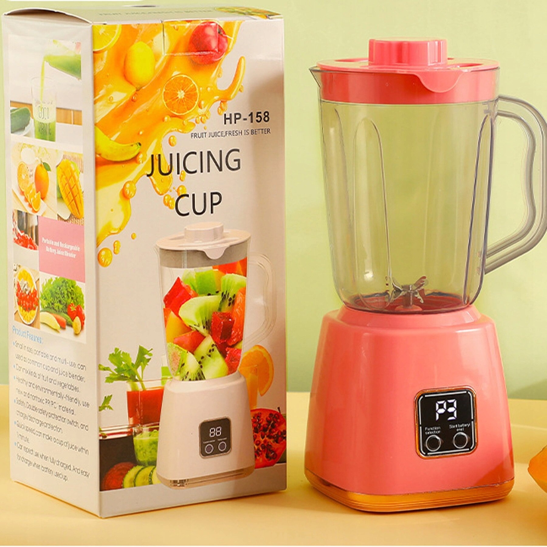 Mini blender 750ml, 50W, 3 moduri, fara fir, LED - eMAG.ro