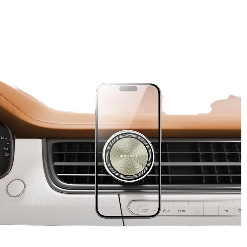 Suport telefon auto magnetic, rotativ, gri inchis, 59.5x59.5x6mm - eMAG.ro