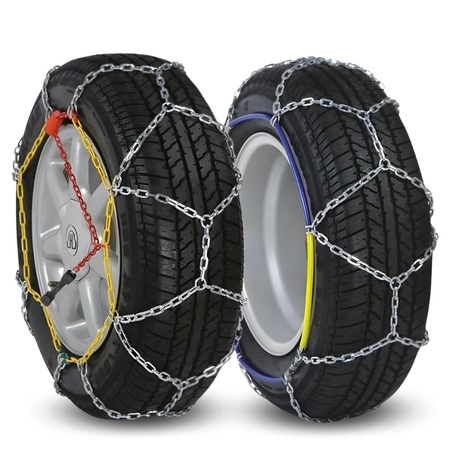 Set lanturi auto Becke, 2 bucati, 9mm, rombice, din otel, pentru roti ...