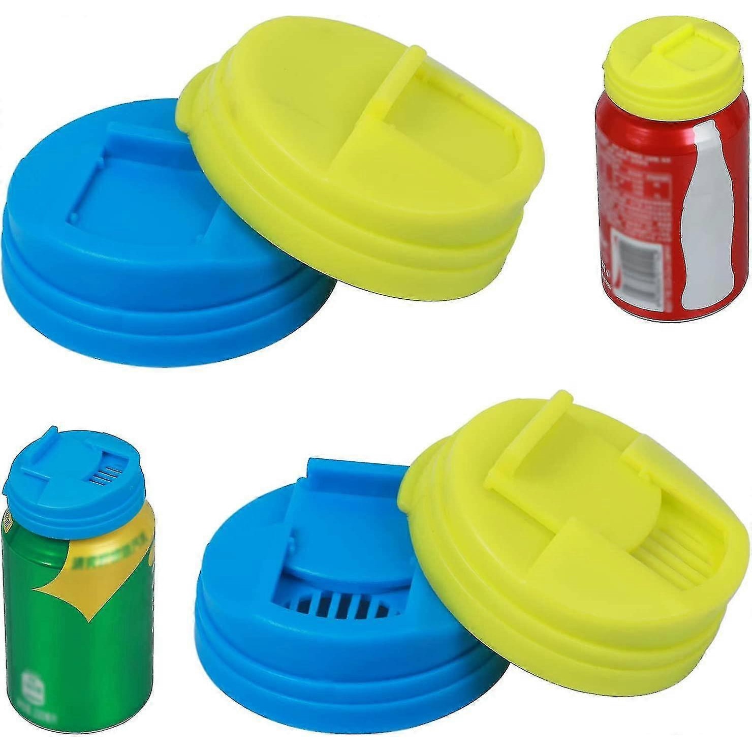 Set 4 capace pentru conserve, leak proof, multicolor - eMAG.ro