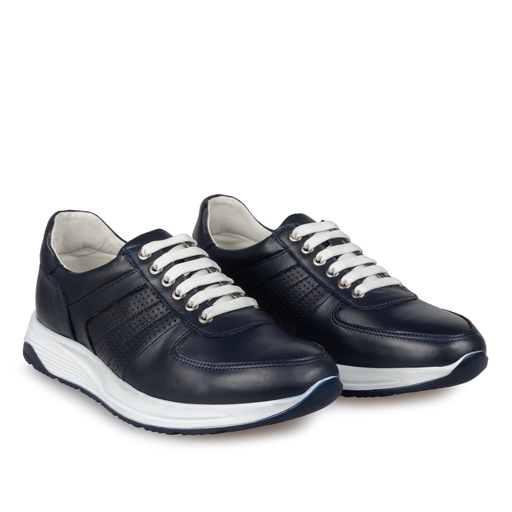 Mario Lavalle, Pantofi casual pentru barbati 104, Piele naturala, Blue ...