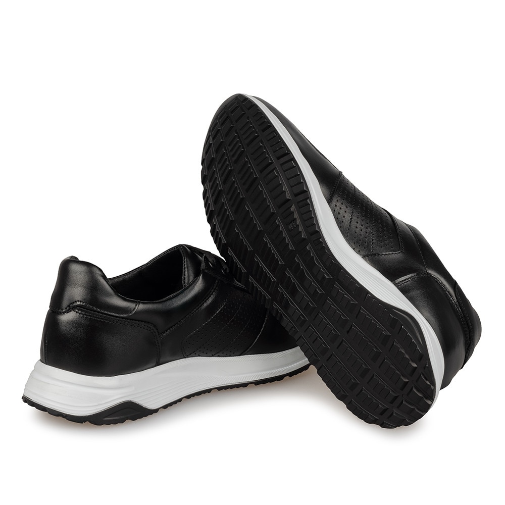 Mario Lavalle, Pantofi casual pentru barbati 104, Piele naturala, Negru ...