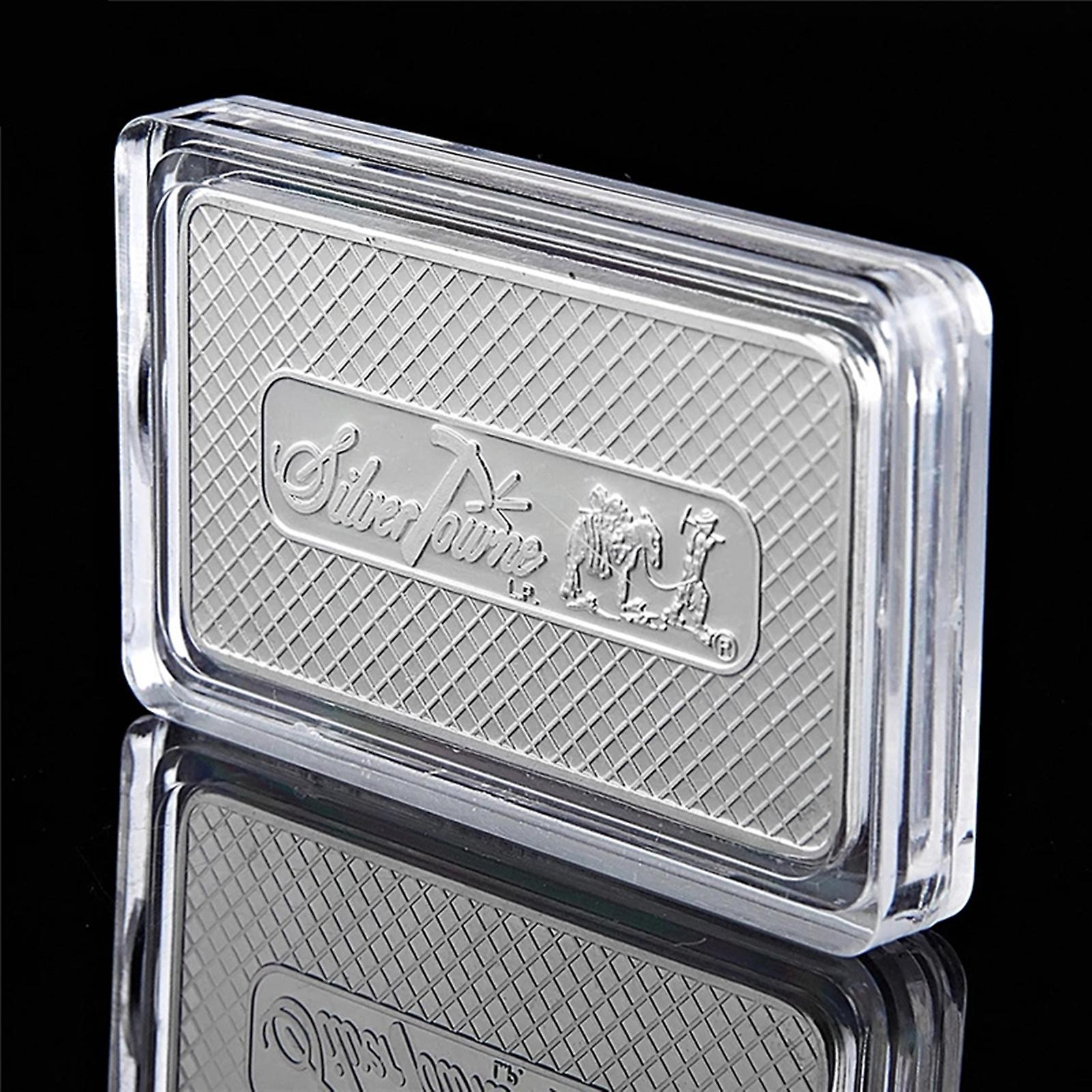 Set 2 Lingouri argint 999, Design dreptunghiular, 50 x 28 mm, Argintiu ...