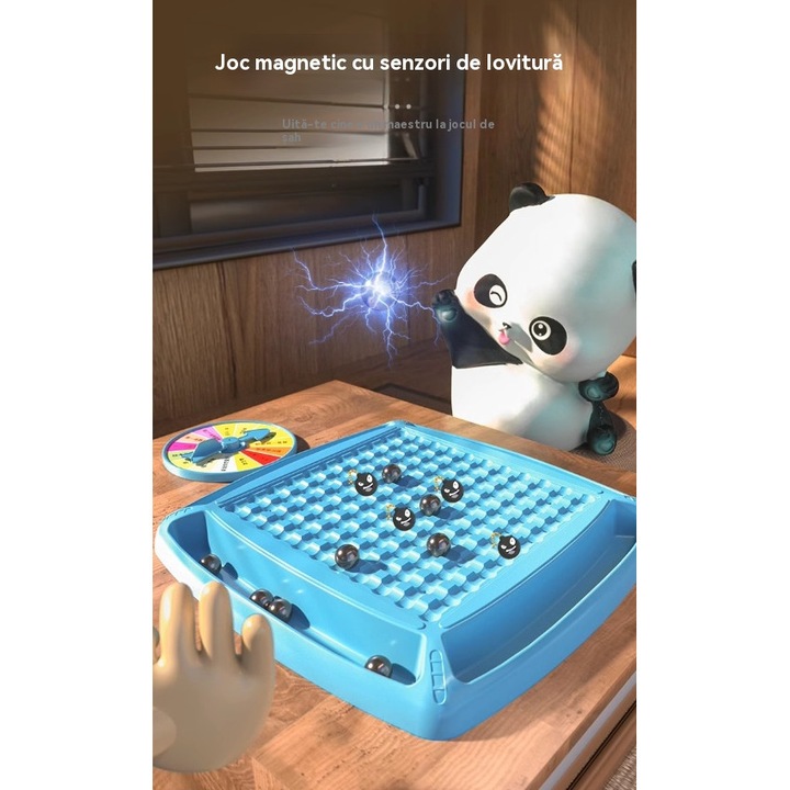 Set de sah magnetic, ZOUN, joc competitiv, joc puzzle, reducere a ...